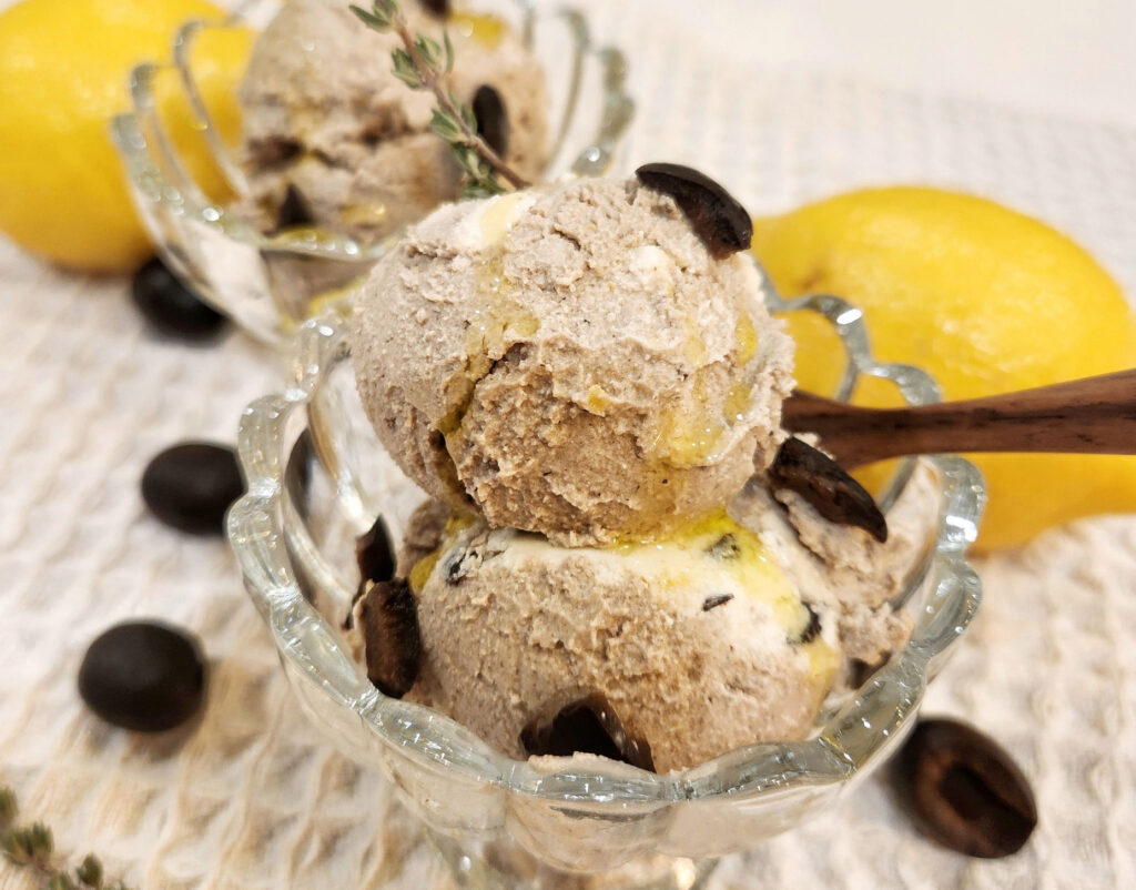 Olive Lemon Ice Cream - California Ripe Olives
